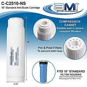 Anti-Scale Filter Cartridge for Standard 10" Filter Housing