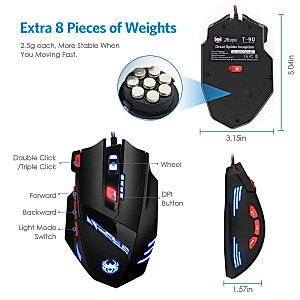 Zelotes Gaming Mouse (T90)