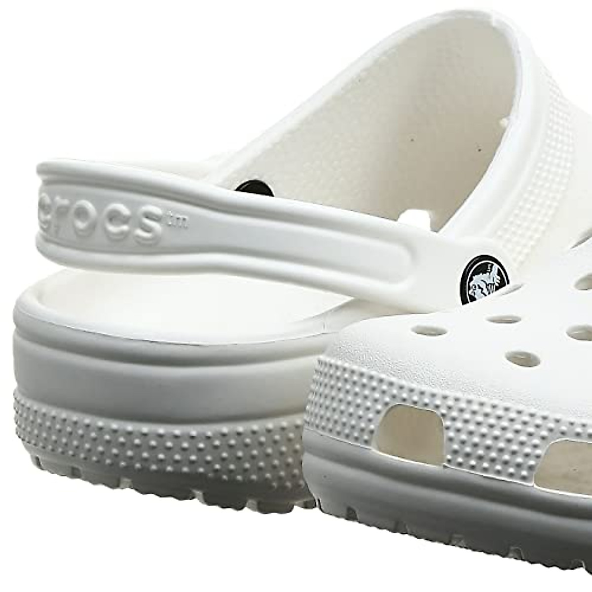 Crocs Unisex-Adult Classic Clogs (Best Sellers), White, 7 Men/9 Women
