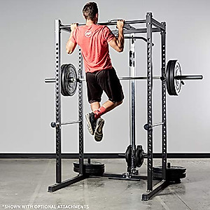 PR-1000 Power Rack + AB-3000 Incline/Decline Bench + LAT/Row Attachment + Dip Attachment + Weight Storage