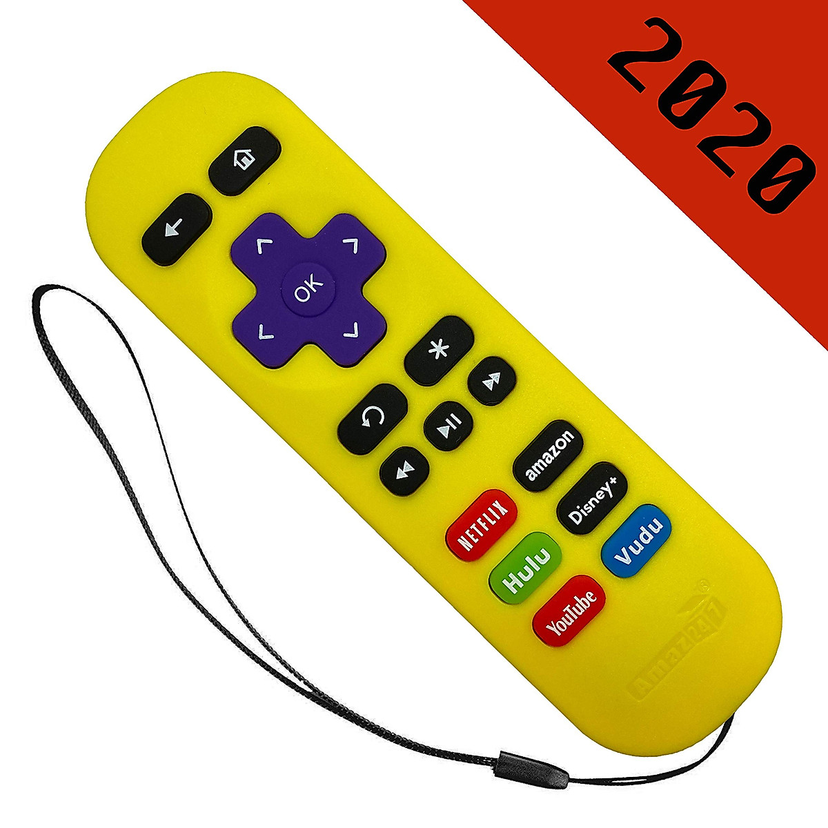 Original Amaz247 Roku Remote works with All Roku player (ANY BOX SHAPE of ROKU) (Roku 1/2/3/4, HD/LT/XS/XD), Express/Premiere/Ultra; NOT for Roku TV or Roku stick