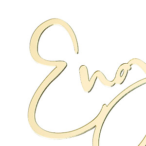 Engaged Cake Topper， Wedding Cake Topper, Bridal Shower, Mirrored Gold Acrylic, Dessert Decor。