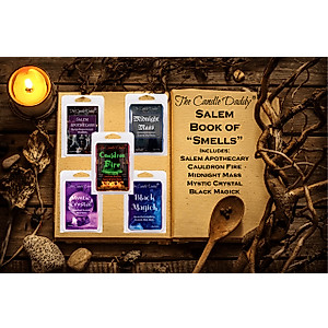 The Candle Daddy Salem Book of Smells Halloween 5 Pack - 5 Amazing Witchy Wax Melts - 30 Total Cubes - 10 Total Ounces