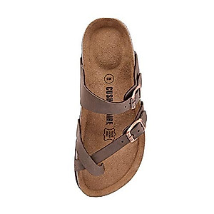 CUSHIONAIRE Women's, Luna Low Heel Slide Sandals Brown 7 M