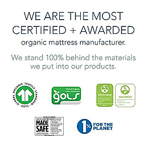 Naturepedic Chorus Organic Mattress, Medium Firm Mattress for Universal Comfort, Encased Coil Layers, Queen