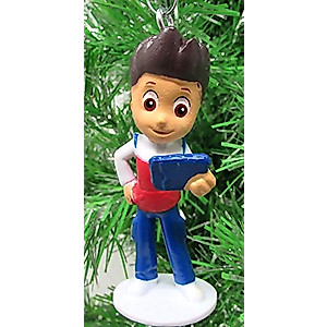 Ryder, Chase, Tracker and Friends Random Christmas Ornament Set of 8 - Unique Shatterproof Plastic Design