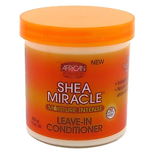 African Pride Shea Miracle Moisture Intense Leave-In Conditioner 15 Ounce (443ml) (3 Pack)
