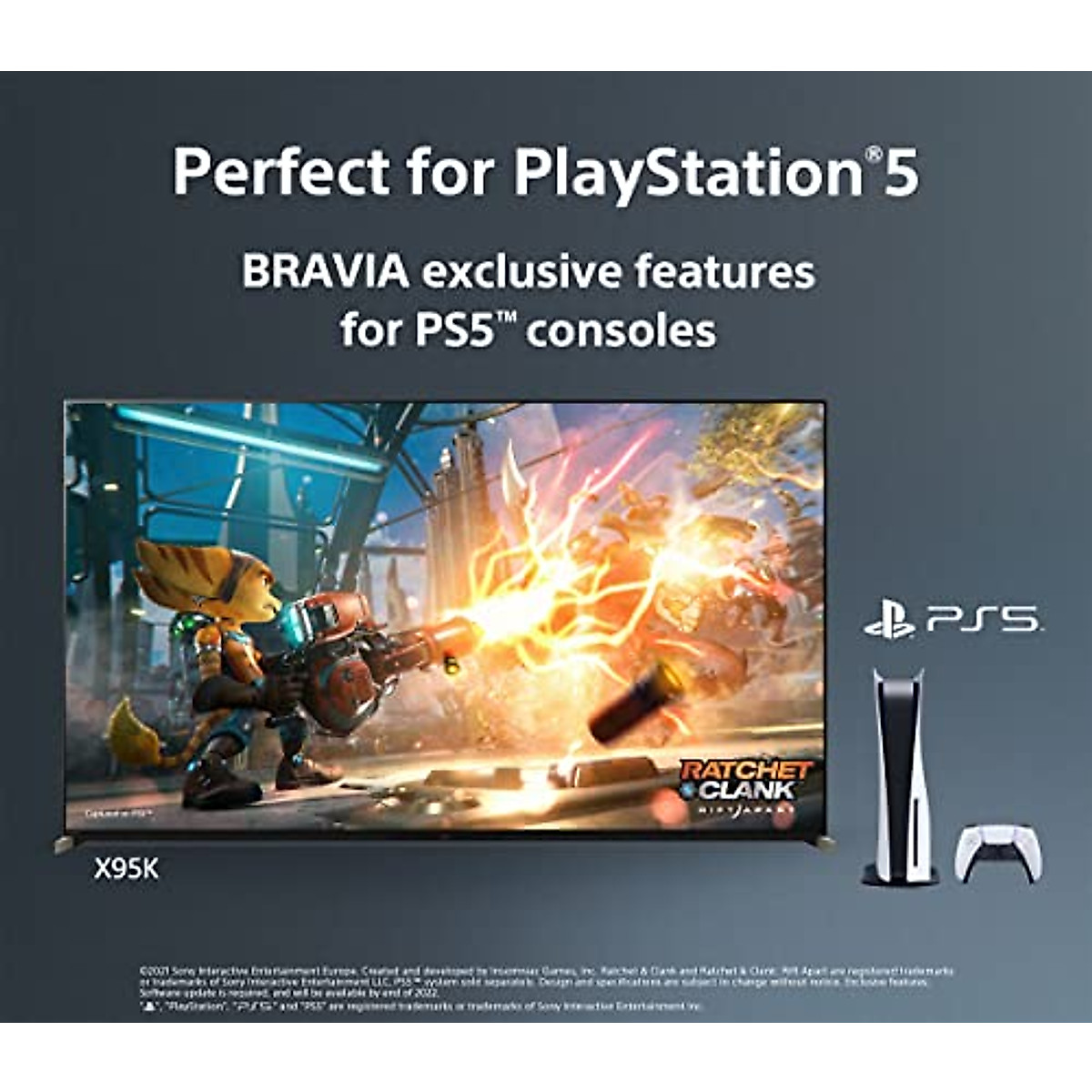 Sony 85 Inch 4K Ultra HD TV X95K Series: BRAVIA XR Mini LED Smart Google TV with Dolby Vision HDR and Exclusive Features for The Playstation® 5 XR85X95K- 2022 Model