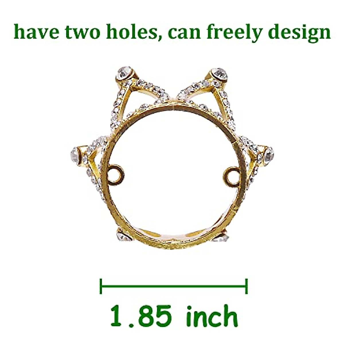 Mini Infant Crown Baby Princess Tiara Cake Topper Crystal Rhinestone Small Gold Cupcake Crown for Newborn Photo Prop Royal Prince Themed Birthday Wedding Christmas Party Decorations