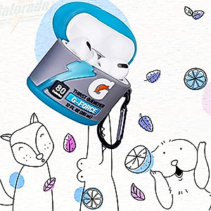 Compatible with Airpods Pro Cases, Soft Cute Unique Funny Cool Pods PRO Case Fashion Durable Protective Skin Shell, Portable Carrying Charging Cases Girls Teens Kids Cases for Pods Pros