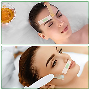 72 Pieces Eyebrows Wax Strips Ready to Use Wax Strips Hair Removal Cold Waxing Strip for Woman Girls Arms, Legs, Underarm Hair, Eyebrow, 36 Double Sided