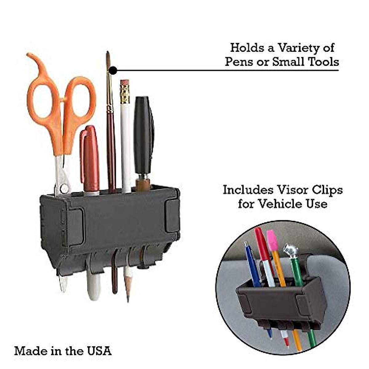 Easy To Use Products Pen Grip, Pencil Holder in Black (1 Pack)