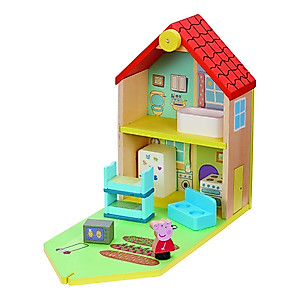 Peppa Pig Wooden Family Home, Sustainable FSC Certified Wooden Toy, Preschool Toy, Imaginative Play, Gift for 2-5 Year Old