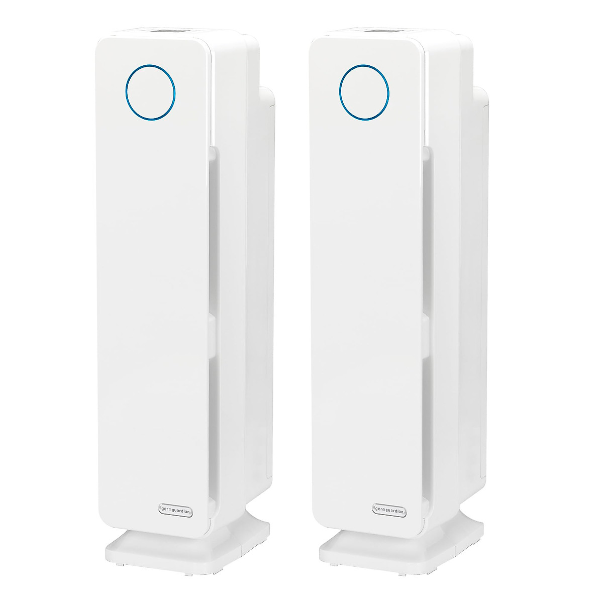 GermGuardian Air Purifier for Home, Large Rooms, H13 HEPA Filter, Removes Dust, Allergens, Smoke, Pollen, Odors, Mold, UV-C Light Helps Reduce Germs, 28 Inch, 2- Pack, White, AC5350W2PK