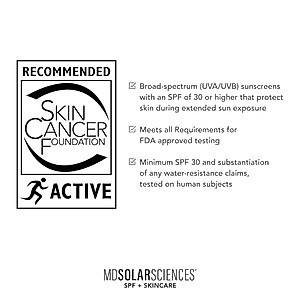 MDSolarSciences Solar Stick SPF 40 – Water-Resistant Mineral Sunscreen – Broad Spectrum UV Protection – Blendable Zinc Oxide Travel Stick – Smooth, Sheer and Natural Matte Finish, 0.6 Oz