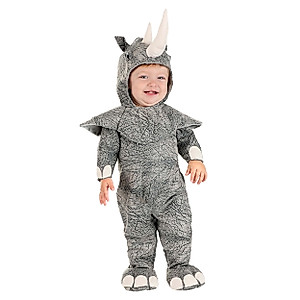 Fun Costumes Rhinoceros Infant Foam-backed shoulder caps Outfit 0/3 Months
