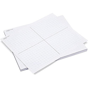 Single Sided X-Y Axis Mat, Teaching Supplies (9 x 11 in, 100 Sheets)