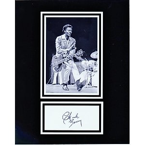 Chuck Berry, 8 X 10 Photo Display Autograph on Glossy Photo Paper