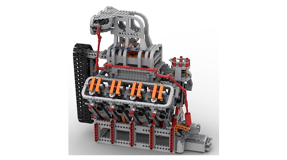 Build Your Own OHV 5.0LV8 Engine Kit - 2106Pcs