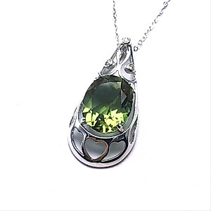 Zultanite Pendants Sterling 925 Silver Oval 1012 Created Sultanite Color Changes Fine Jewelry For Women Party Engagement