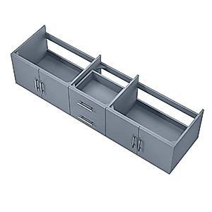 Lexora Geneva 80 in. W x 22 in. D Dark Grey Double Bath Vanity