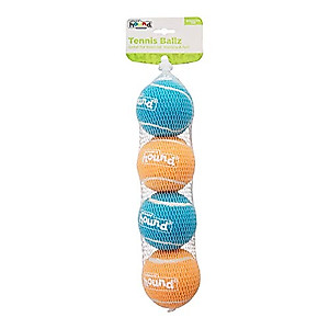 Outward Hound Tennis Ballz Fetch Dog Toy, 4-Pack