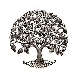 Fall Home Decor, Tree of Life Family Art, Indoor Outdoor Garden Plaques, Handmade, 23 Inches