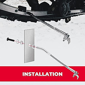 KEMIMOTO Snowmobile Ice Scratcher Kit Compatible with Polaris Arctic Cat Ski-doo Reverse and Non-reverse Gear Equipped Snowmobiles Scratchers, Left and Righ, Ice Scratchers 1 Set