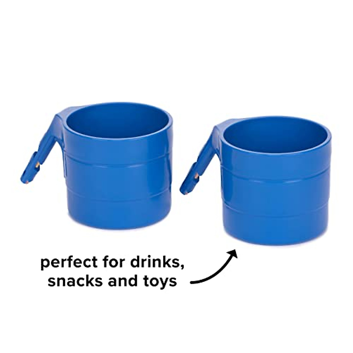 Diono Radian 3R, 3-in-1 Convertible Car Seat, Rear Facing & Forward Facing, Jet Black & Car Seat Cup Holders for Radian, Everett and Rainier Car Seats, Pack of 2 Cup Holders, Blue Sky