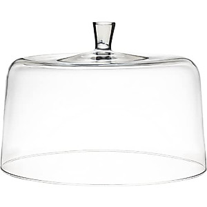 Barski - Euorpean Quality Glass - Extra Large Glass - Clear - Cake Dome - 11.5" Diameter - Made in Europe