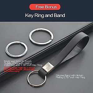 INFIPAR 2pcs Compatible with Audi A1 A3 A4 A5 A6 A7 A8 A8 Q3 Q5 Q7 R8 RS5 RS7 S3 S4 S5 S6 S7 S8 SQ5 TT Quattro allroad Black Key Fob Cover Case Key Chain Protector Remote Holder