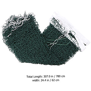 Garneck 25FT Badminton Training Net,Nylon Braided Mesh Portable Sports Net for Volleyball Tennis Soccer Pickleball