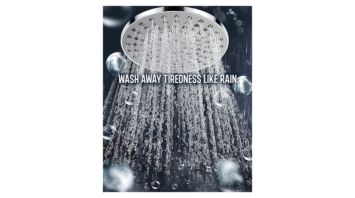 High Pressure Rain Shower Set with Handheld & Hose - Easy Install