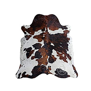 Genuine Tricolor Cowhide Rug XL 6 x 7-8 ft. - 180 x 240cm