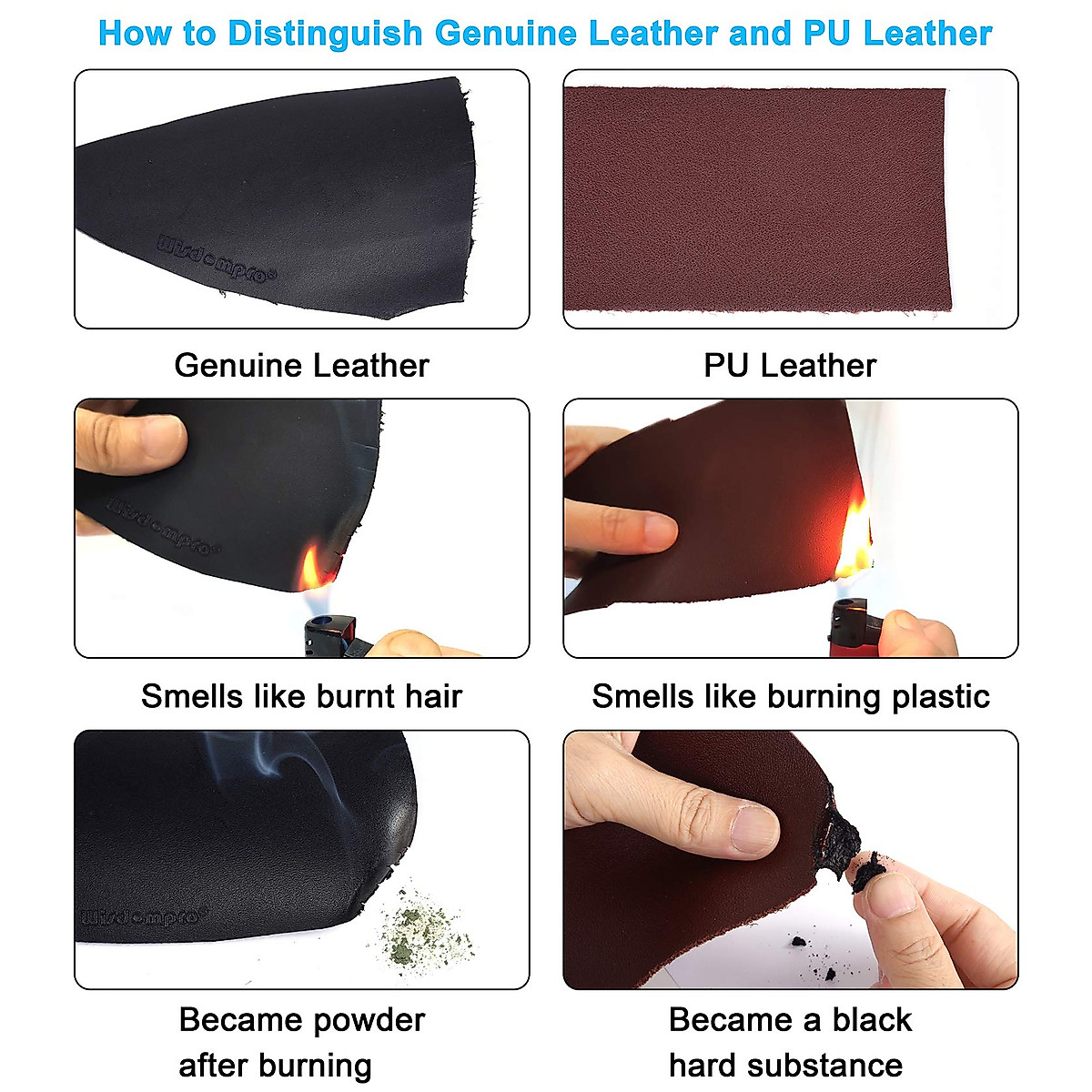 Wisdompro Police Badge Holder, Cowhide Leather Universal Police Badge Holder Pocket Case with Stationary Mn-Steel Belt Clip, Hook and Loop Closure and Stainless Bead Chain Necklace- Oval Shape