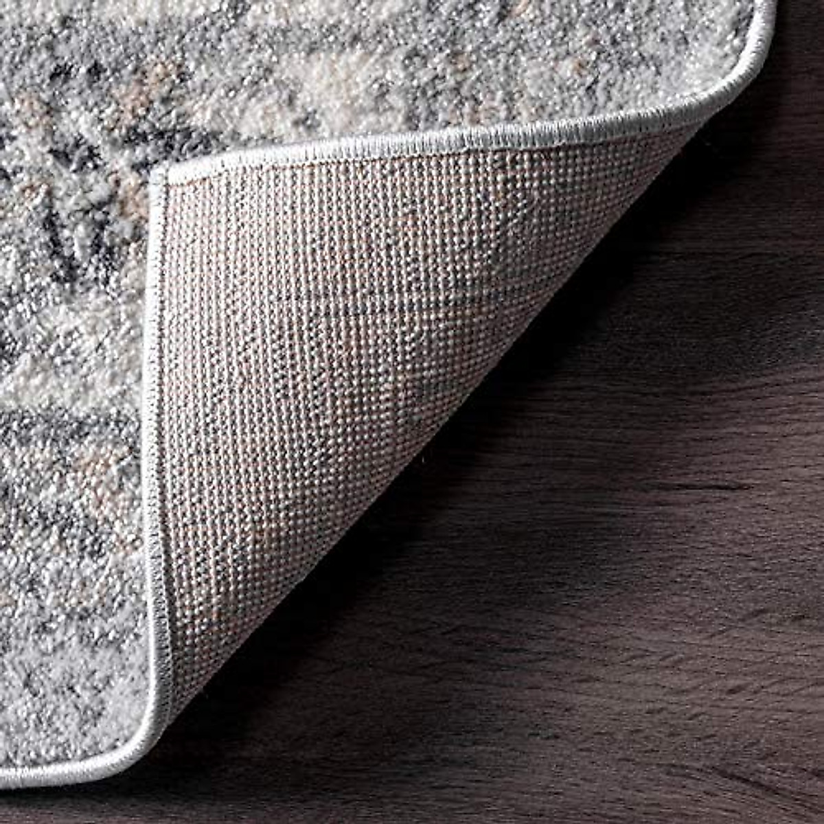 nuLOOM Transitional Medallion Gena Area Rug, 6' Round, Light Grey