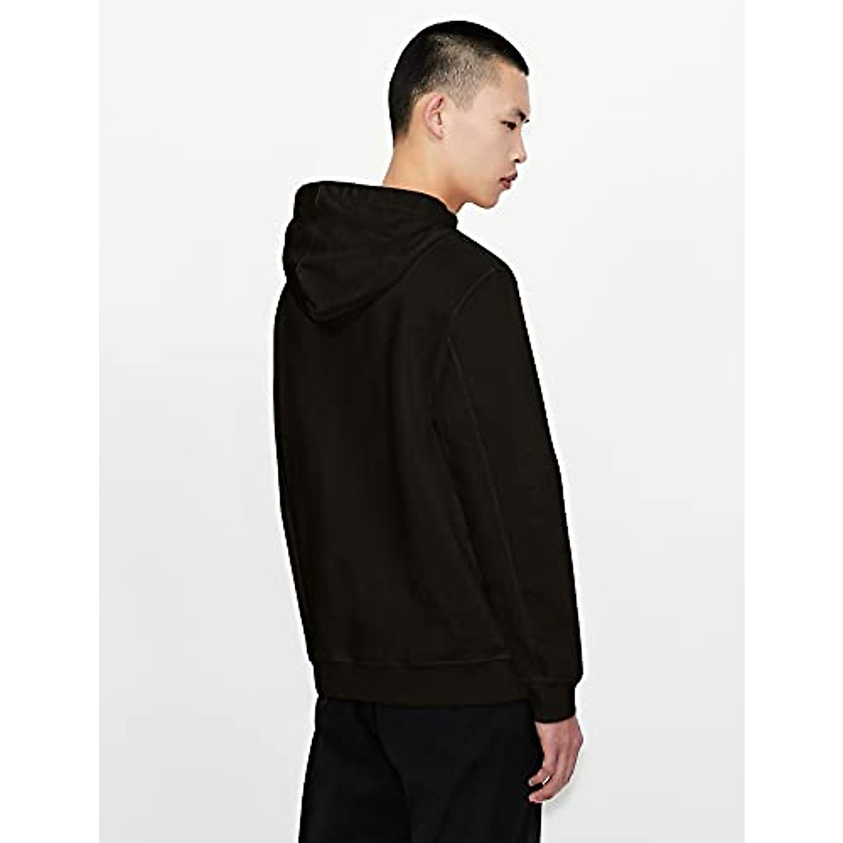 A | X ARMANI EXCHANGE Men's National Geographic Limited Edition Hoodie Sweatshirt, Black Toucan, Large