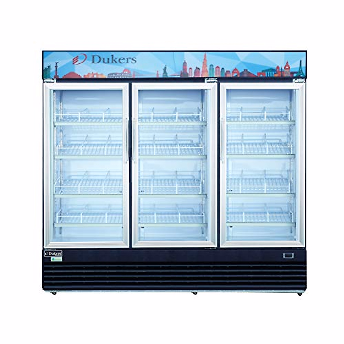 Dukers DSM-69R 69.4 cu. ft. Commercial Display Cooler Merchandiser Refrigerator