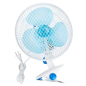 8-Inch Clip on Fan, 2 Speed Convertible Desk Fan with Strong Clamp, Tilting and Shaking Fan with Strong Airflow, Quite, Powerful Clip Fan on Bed and Desk for Home Office Dorm, with 3.94FT Cable Cord