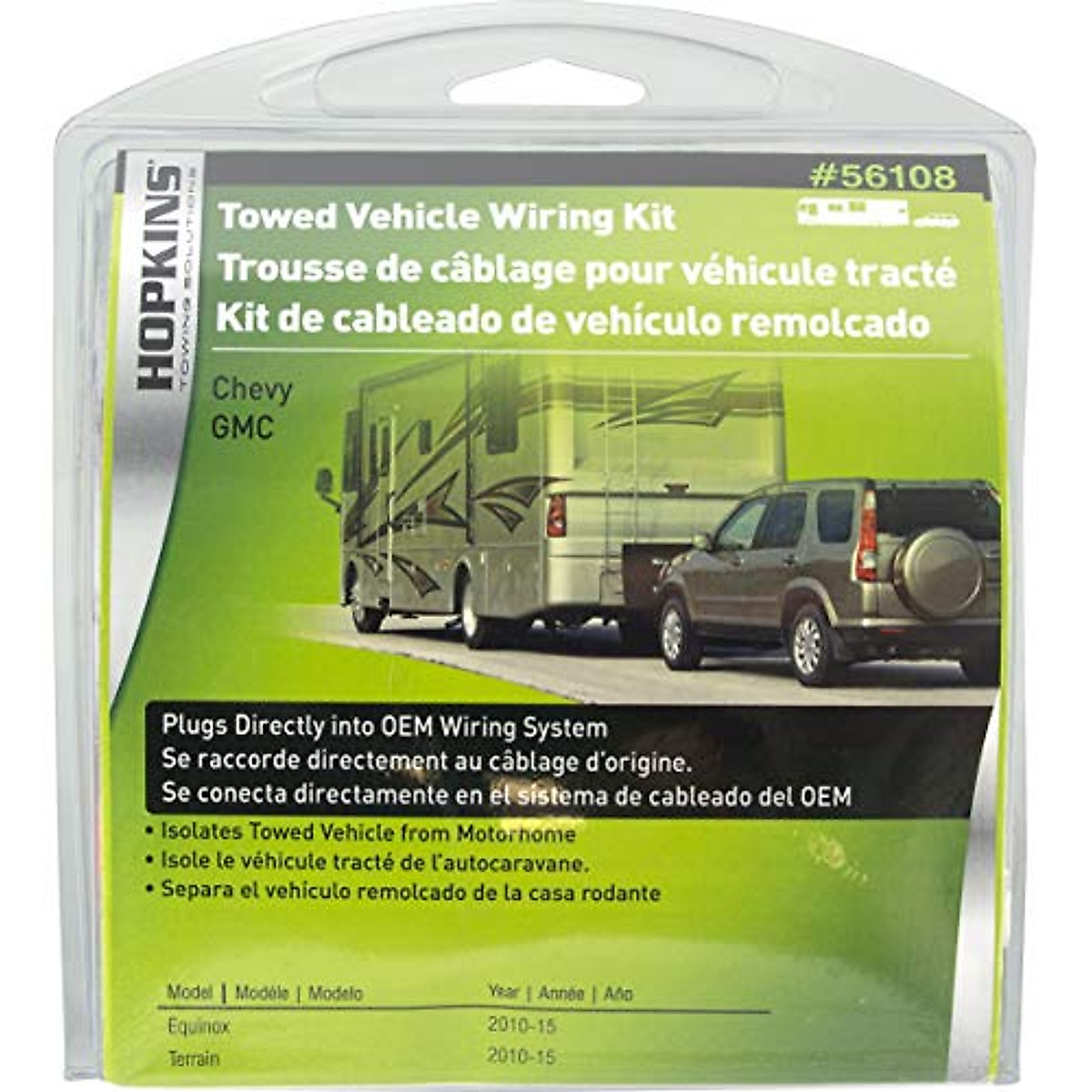 Hopkins Towing Solutions 11156108 Plug-In Simple Towed Vehicle Wiring Kit