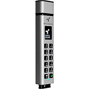 DataLocker Sentry K350 16GB Encrypted USB Flash Drive Keypad, Easy Screen Guided Setup AES 256, TAA Compliant Ruggedized Mil-Std 810-G, IP68 OS Independent, USB-A, FIPS 140-3 Level 3 Pending