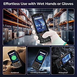 MUNBYN Android Barcode Scanner 082Pro, Android 12 Barcode Scanner, Equipped with Honeywell HS7 Barcode Scanner, 3GB+32GB Android Handheld PDA, IP67 Rugged Android Scanner for Inventory Tracking 2024