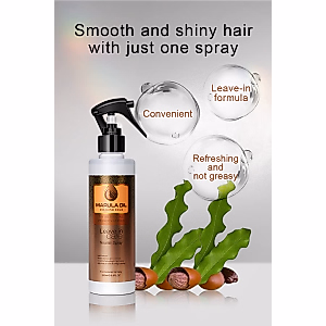 Diamond Edge Marula Oil Volume Nourish Leave-In Detangler Spray Hair | Detangle, Heat Protection | Smoothes Frizzy Hair | Adults & Children Suitable for all types.