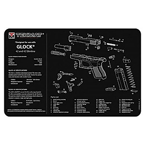 TekMat TEK-R17-GLOCK-42-43-TEK, Multi, One Size