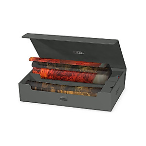 Ultimate Guard Omnihive 1000+, Deck Case for 1000 Double-Sleeved TCG Cards + 2 removable Trays, Grey, Magnetic Closure & Microfiber Inner Lining