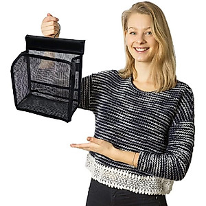 KNBG Hanging Storage Basket Toilet Toiletries Bath Basket Dormitory Cosmetics Storage Bag with Hooks for College Dorm Rooms, Gym, Swimming and Travel