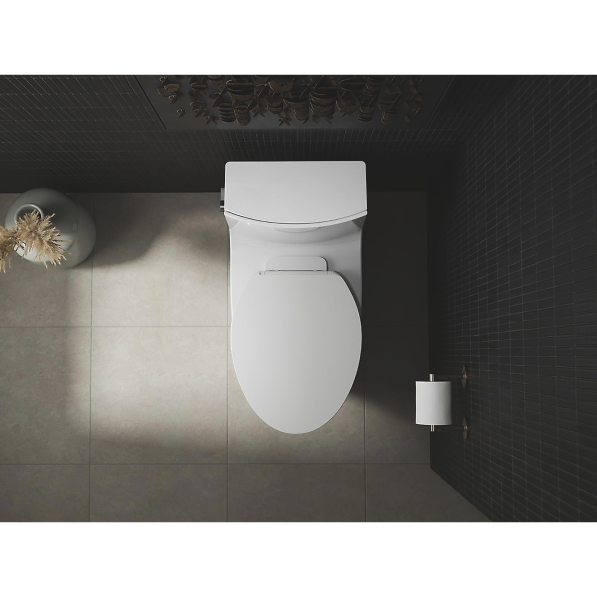 KOHLER K-26801-0 Impro ReadyLatch Quiet Close Elongated-Front Toilet Seat, Elongated Toilet Seat, Soft Close Toilet Seat, White