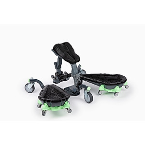 Kneel-It V3 Rolling Knee Pads - Durable Ergonomic Mobile Knee Pads with Seat - 360° Turning Capability, Supports 360 lbs, Compactable, Optimal for any Floor Job