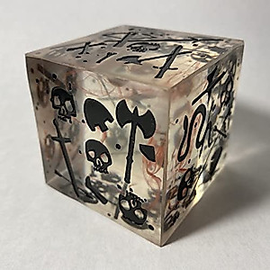 Massive Gelatinous Cube 51mm Die / Dice / Mini by Severed Books