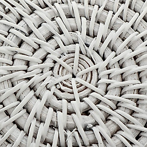 Hurber Rattan Bag For Women Handwoven Straw Bag Beach Crossbody Purse With Handbag (Pattern)